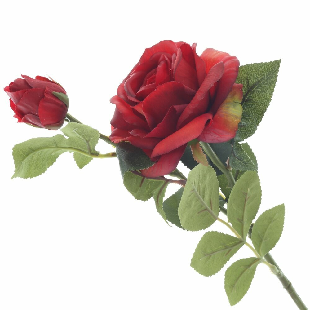 Цветок искусственный Роза (Real Touch), 16х12х64 см KSM-816757