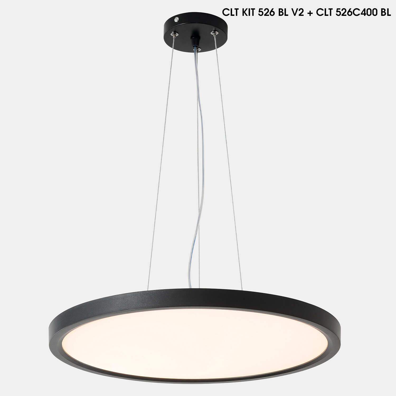 Светильник потолочный Crystal Lux Clt 526 CLT 526C400 BL, LED, кол-во ламп:1шт, Черный