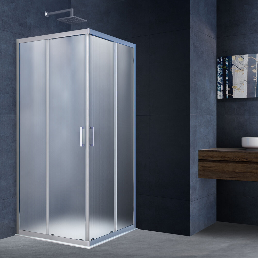 Душевой уголок Vincea Alpha VSS-3AL800MT хром, стекло текстурное