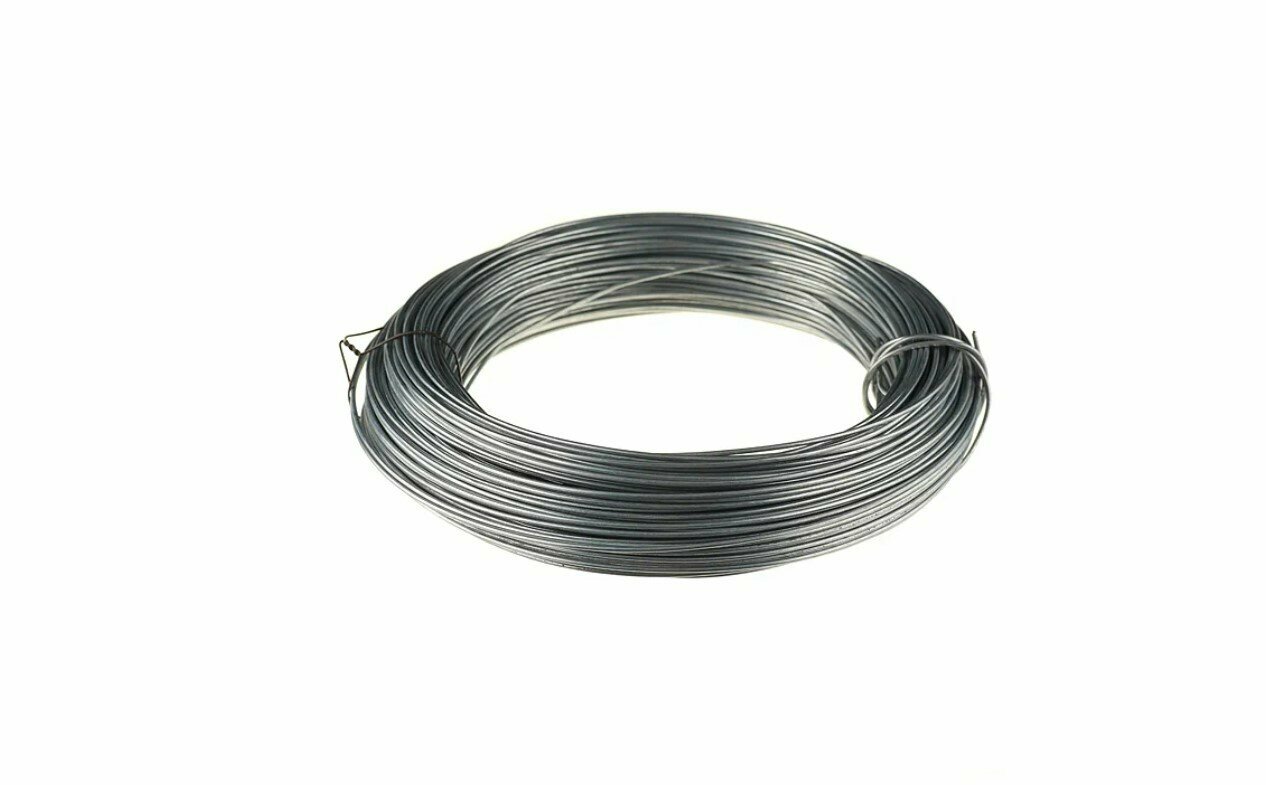 Проволока оцинкованная d2 мм бухта 100 м, для ограждений и заборов