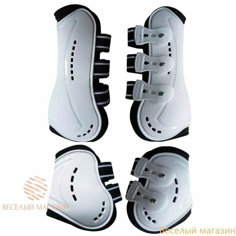 2 пары лошадиных ног, защитное снаряжение для ног для прыжков с лошади