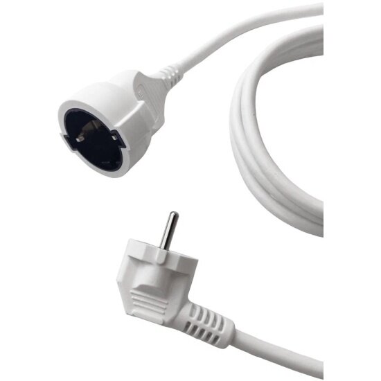 Удлинитель Filum FL-PEC-CEE7/7-CEE7/3-С1-0.5-WT ПВС-АП 3x1.5 CEE7/7-CEE7/3, 220/250В, 16А, белый, 0.5м