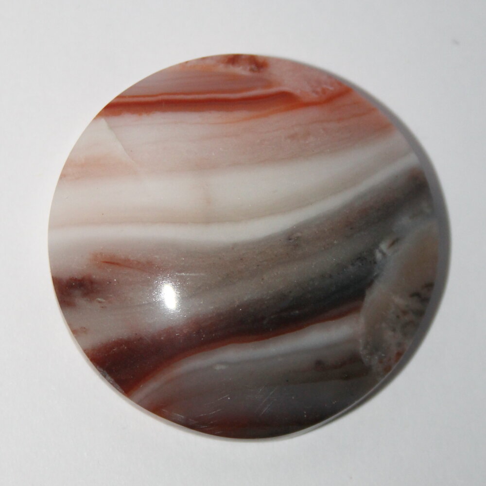 Кабошон агат переливт, ювелирная вставка, 39х39х4 мм, Урал, "True Stones"