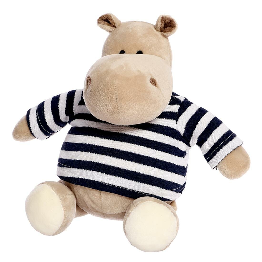 Мягкая игрушка Orange Toys "Бегемот в тельняшке", искусственный мех, синтепон, 20см