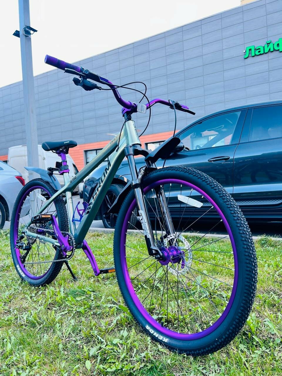 Велосипед взрослый горный стант GROM 750 27.5 дюймов мужской и женский для прогулки скоростной, спортивный велик серый