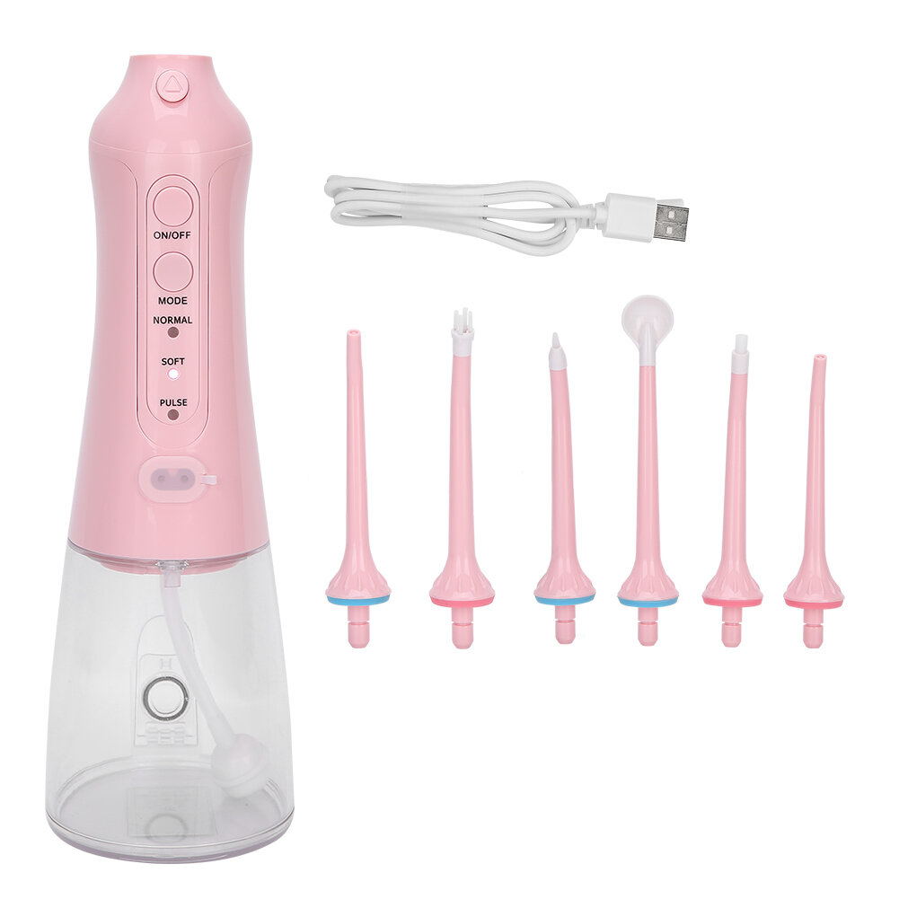 Портативный электрический ирригатор для зубов с функцией Water Pick, водонепроницаемый очиститель зубов IPX7