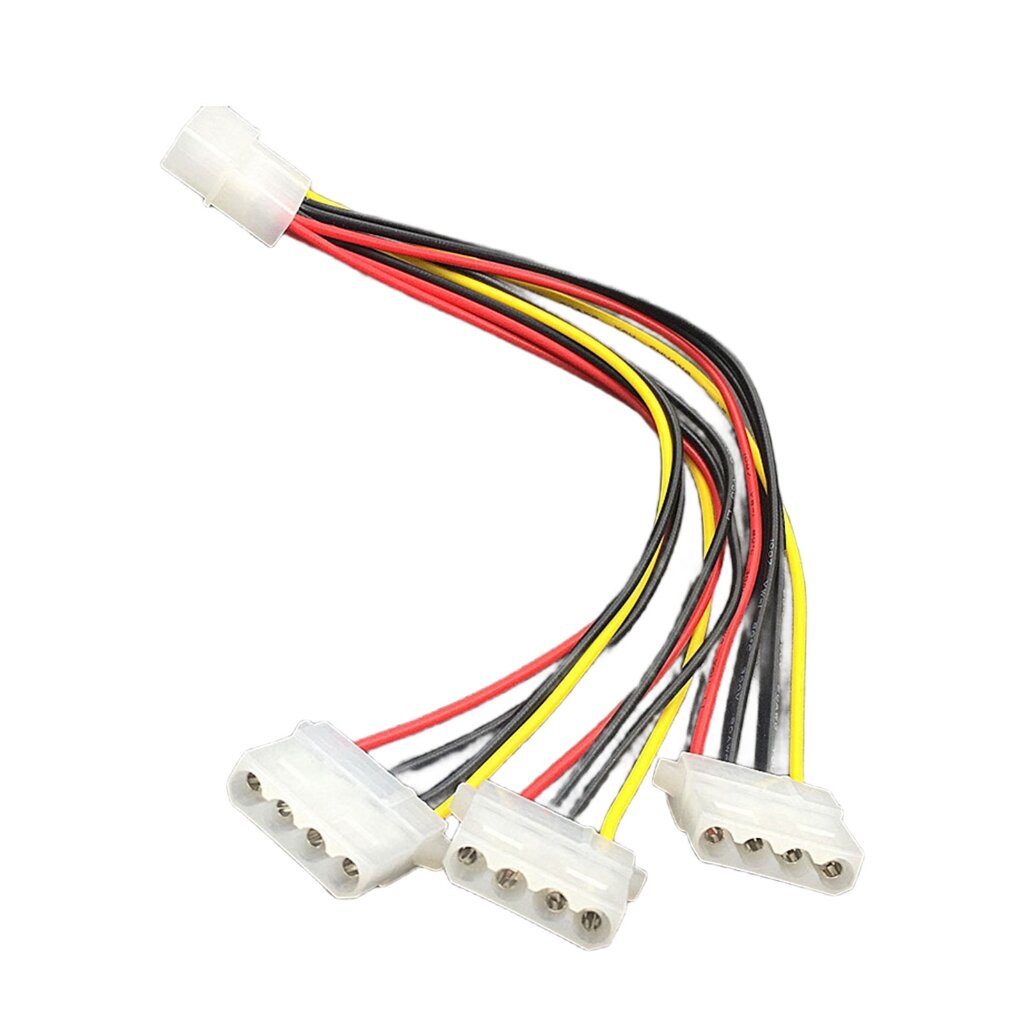 Разветвитель питания 4Pin Molex с тройным выходом для подключения устройств в корпусе ПК