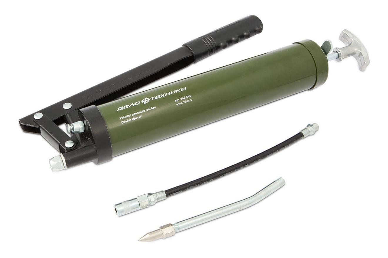 Шприц для смазки плунжерный, объем 400 см3, 865542 Дело техники