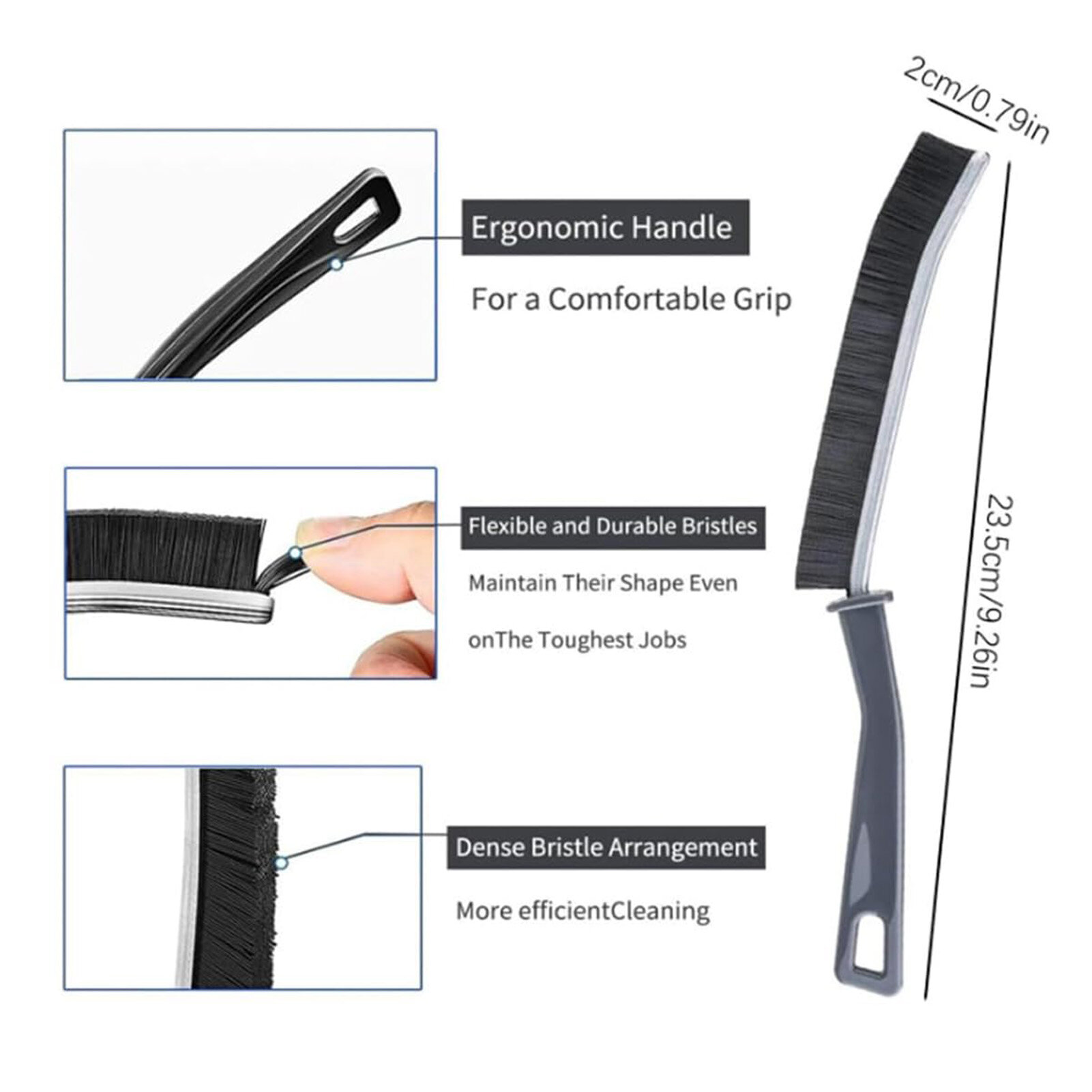 4 шт, щетка для чистки щелей, многофункциональная эргономичная надежная щетка для чистки канавок для ванной комнаты, дома