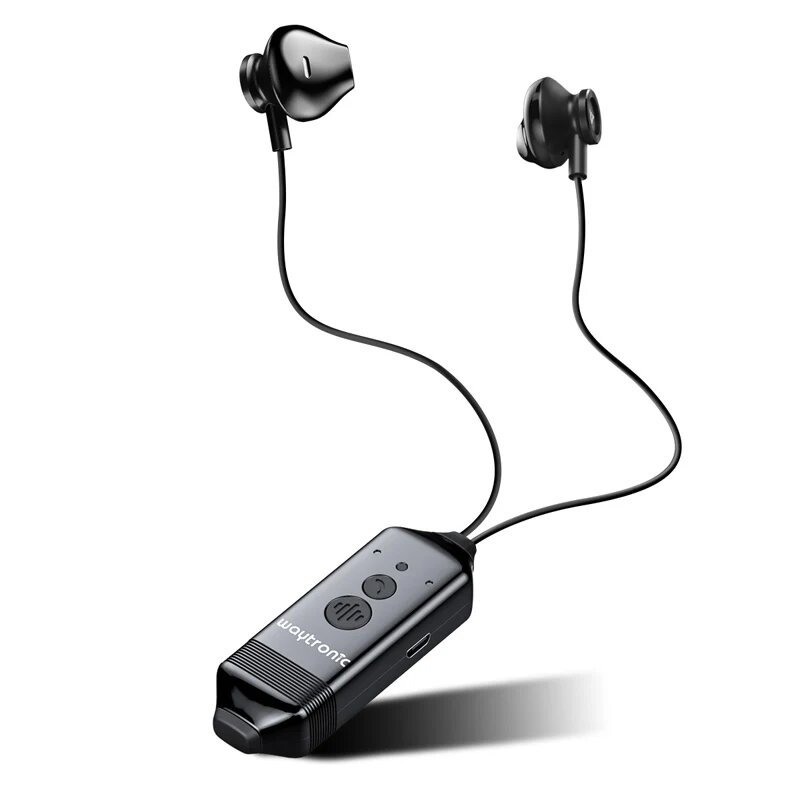 Беспроводные наушники Bluetooth 5.0 для записи звонков, Черный
