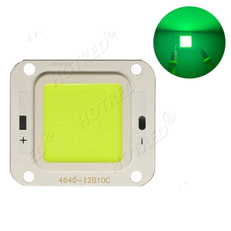 Светодиод высокой мощности 50 Вт 4640 10B10C COB Chip Lights DC30V36V Белый Теплый Белый Красный Зеленый Синий Желтый Розовый Фиолетовый Драйвер Для Прожектора