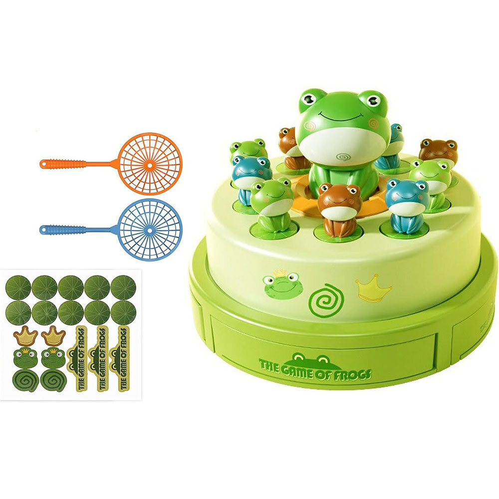 Игра Friends Fishing Game & Frog Pop Up Toys Музыкальная Вращающаяся Настольная Игра для Детей 4-6 лет