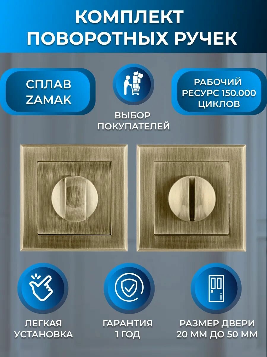Ручка завертка дверная поворотная