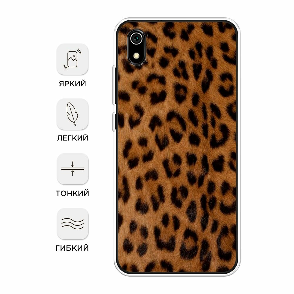 Чехол на Xiaomi Redmi 7A / Сяоми Редми 7А с принтом "Мех леопарда" — фото 1