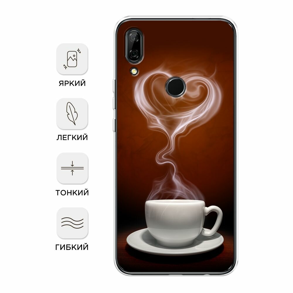 Чехол на Huawei P Smart Z/Honor 9X / Хуавей P Smart Z /Хонор 9Х с принтом Кофейная любовь — фото 1