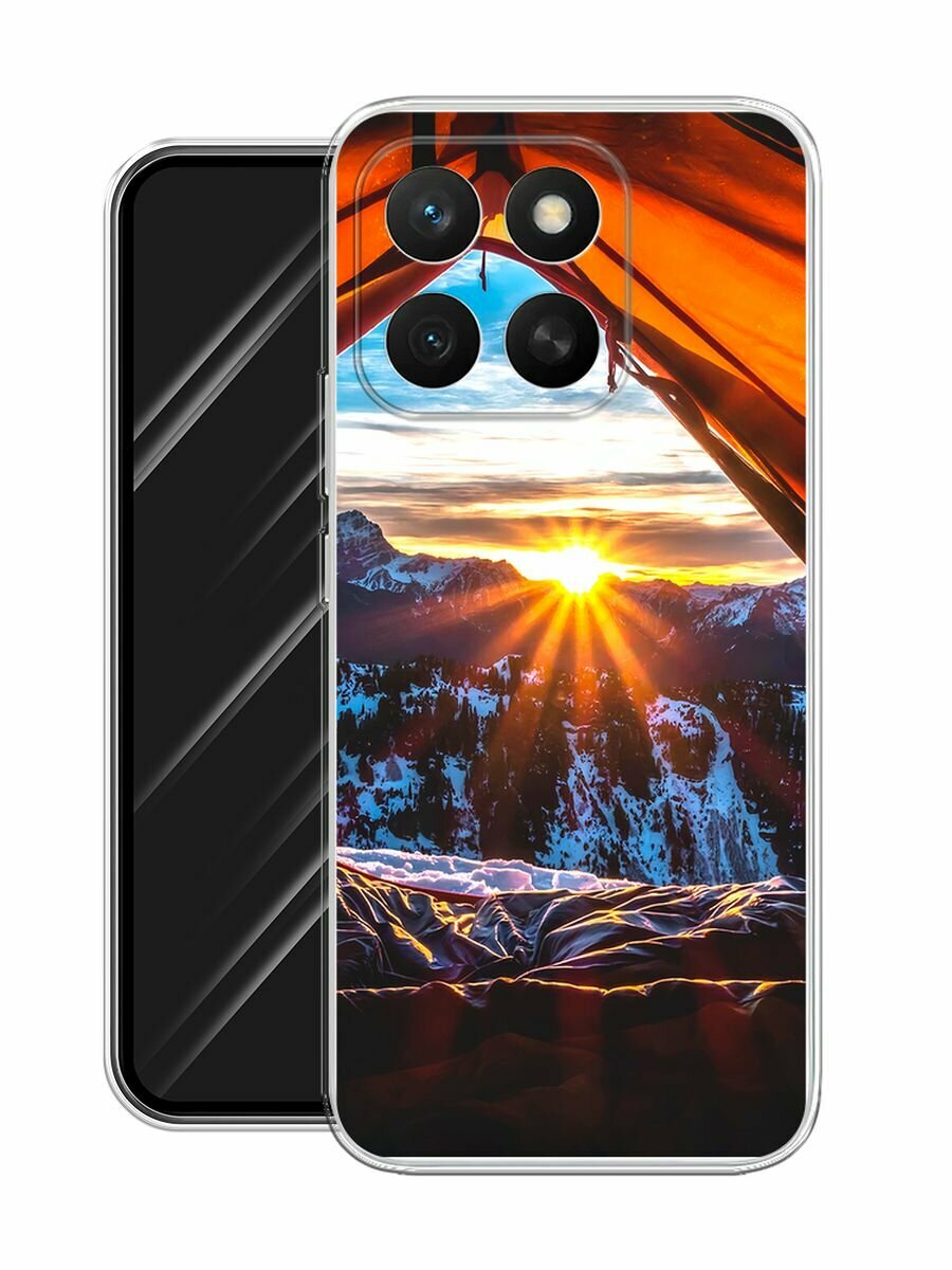 Силиконовый чехол на Honor X8c / Хонор X8c с принтом "Горы 7" — фото 1