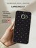 Чехол на Samsung Galaxy S7 / Самсунг Галакси С 7 с принтом "Черный фон и сердечк...