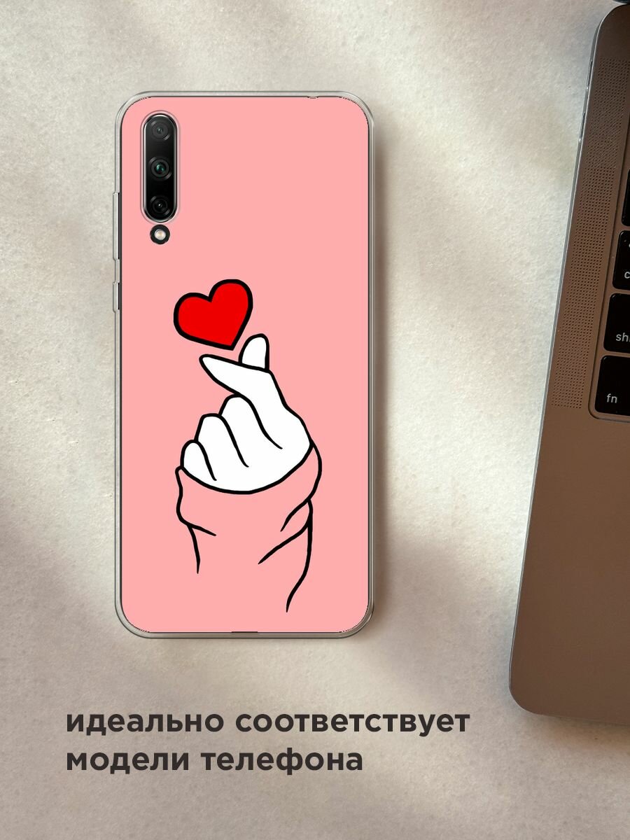 Силиконовый чехол на Honor 30i / Хонор 30i с принтом "Милое сердечко" — фото 1