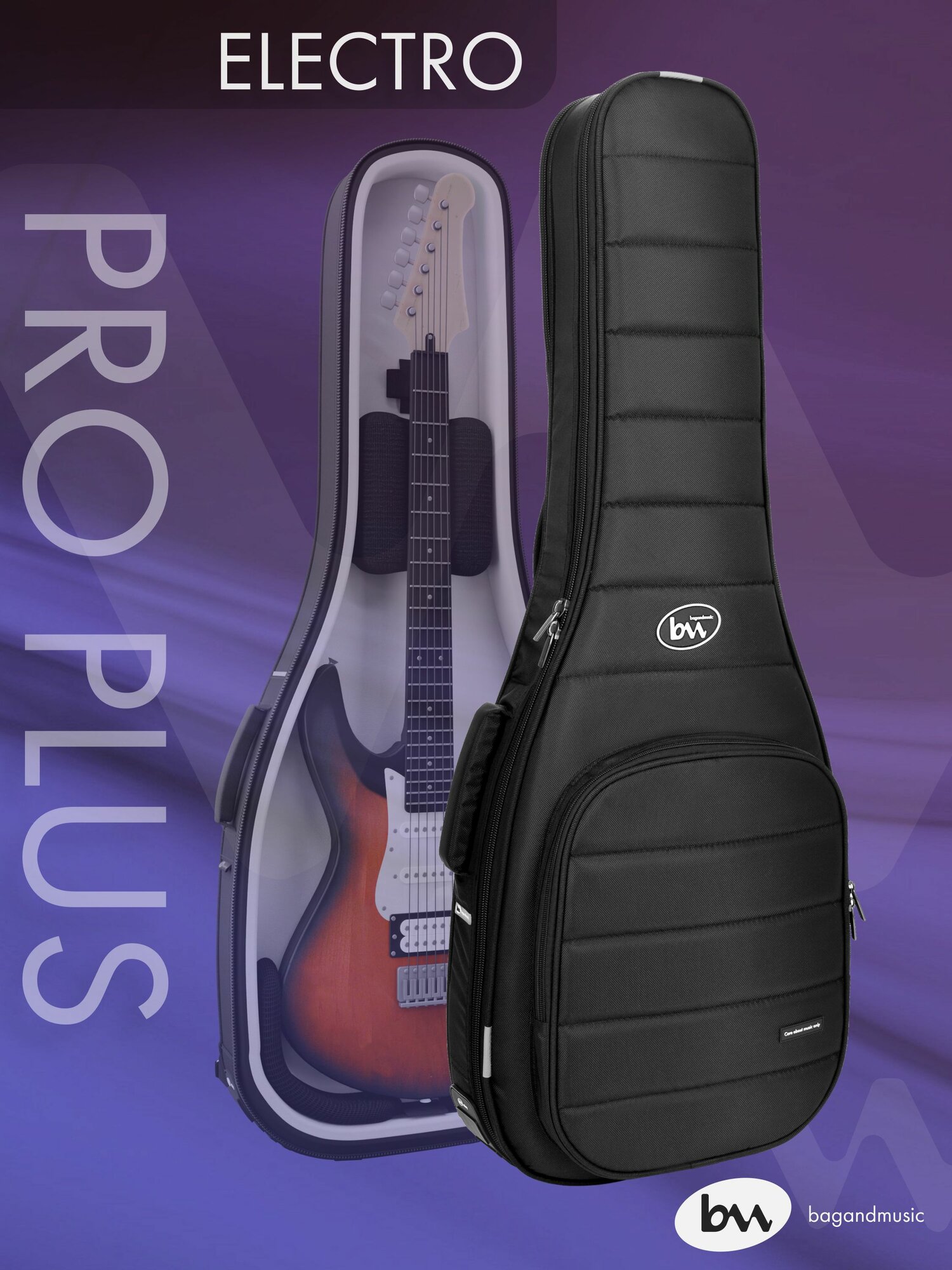 Чехол для электрогитары утепленный BAG&music Electro PRO Plus (черный)zx