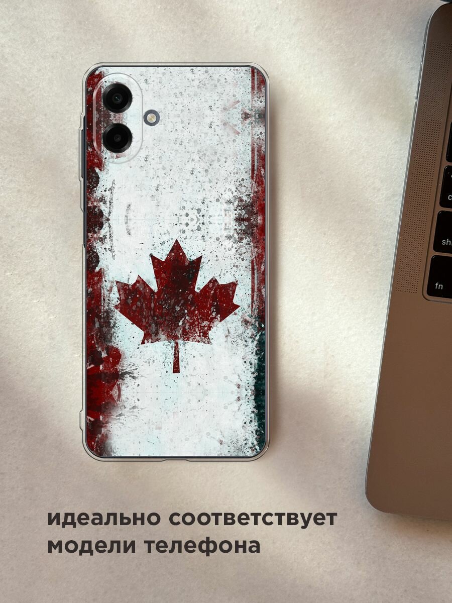 Чехол на Samsung Galaxy A07/A08 / Самсунг А07/А08 с принтом "Канада" — фото 1