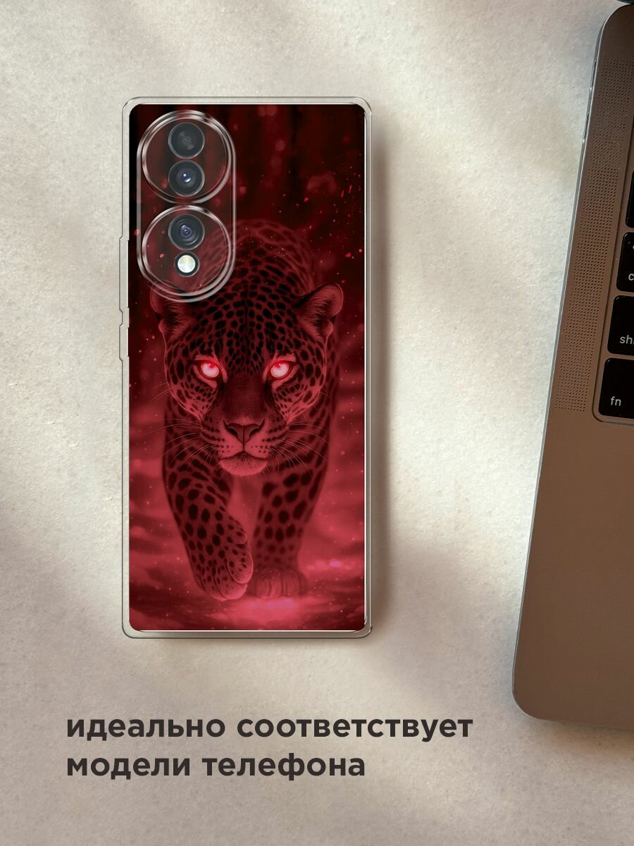 Силиконовый чехол на Honor 70 / Хонор 70 с принтом "Магический леопард" — фото 1