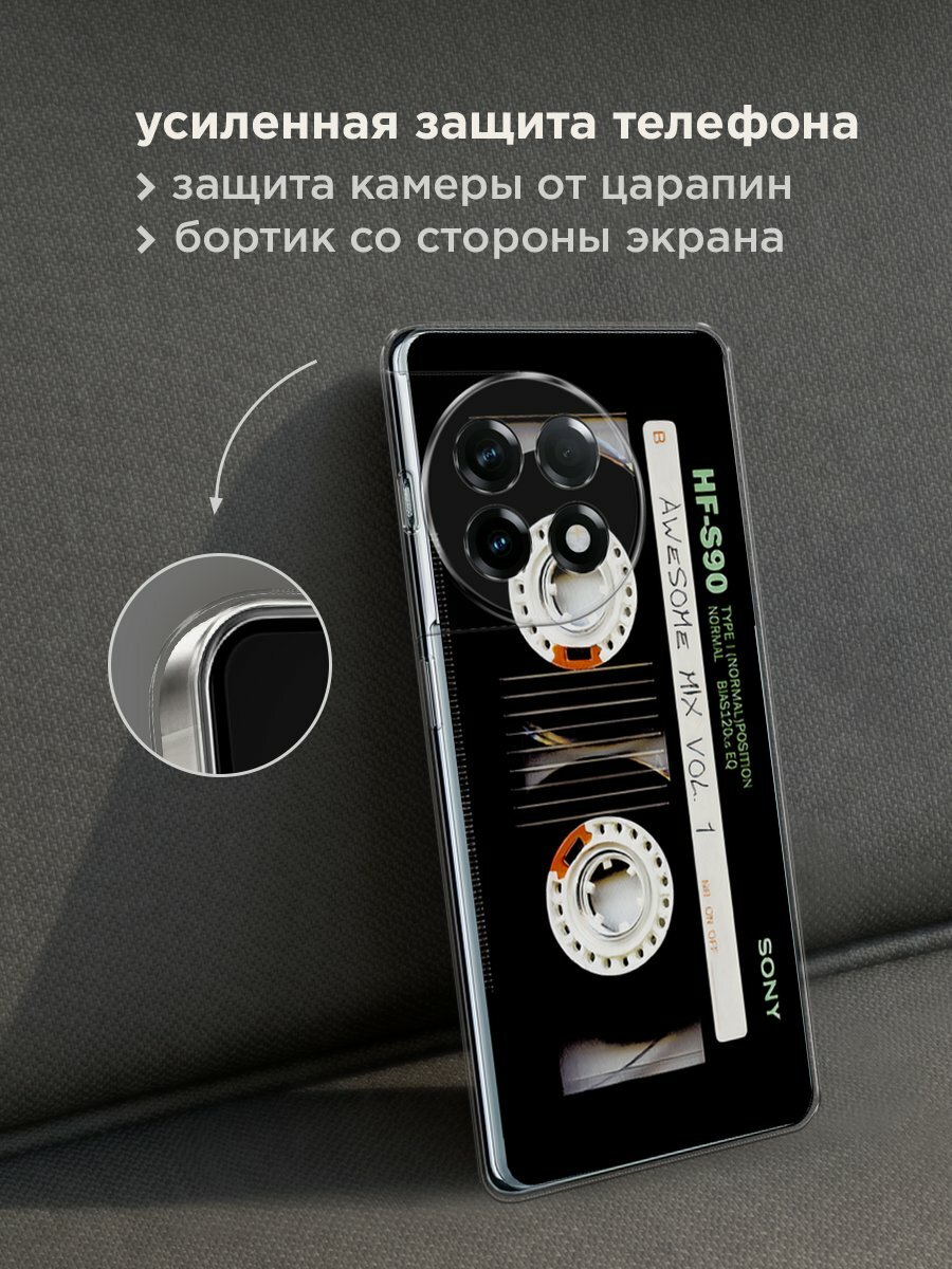 Чехол на OnePlus 11R/Ace 2 / ВанПлюс 11R/Ace 2 с принтом "Кассета лак" — фото 1