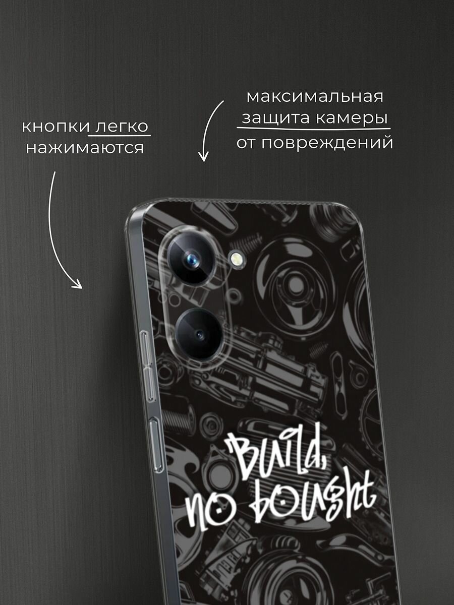 Чехол на Realme 10 Pro / Реалми 10 Про с принтом "Build no bought" — фото 1