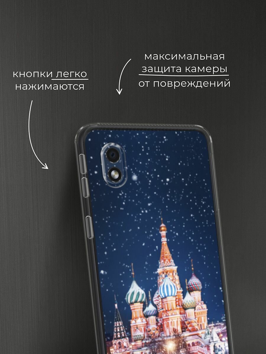 Чехол на Samsung Galaxy A01 Core / Самсунг Галакси А01 Core с принтом "Москва 1" — фото 1