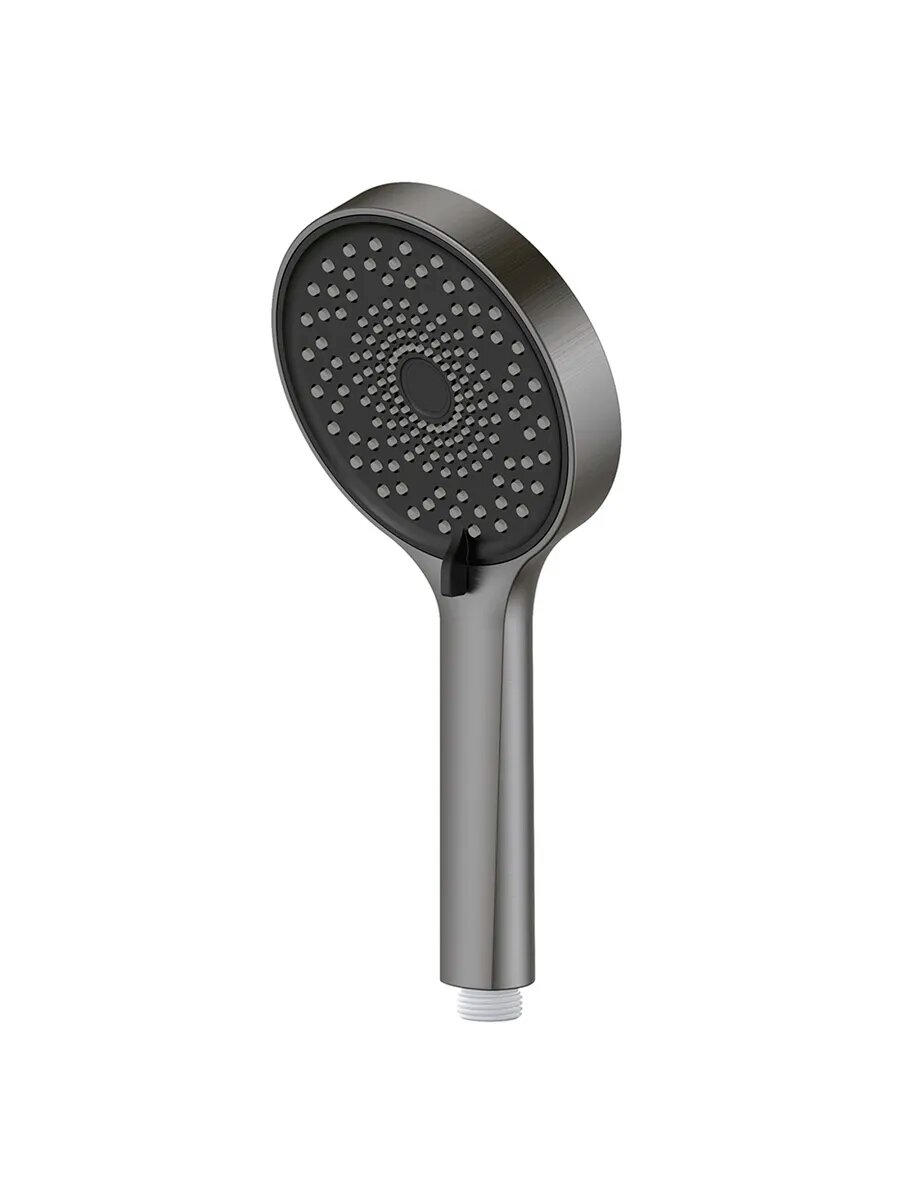 Лейка для душа d12 см 3 режима оружейная сталь