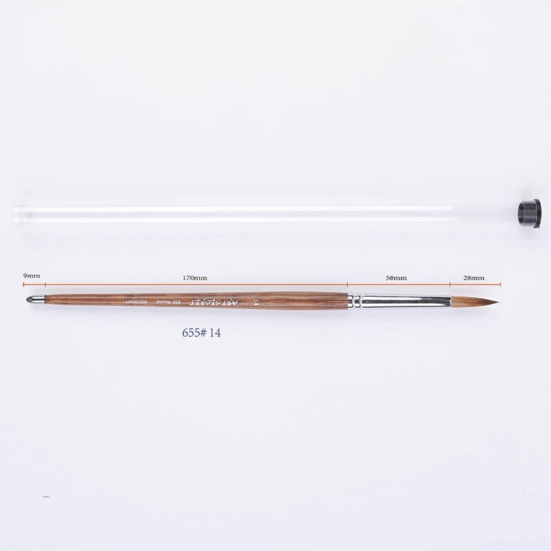 Artsecret Круглые кисти для акварели и масляной живописи #655R 655R 14