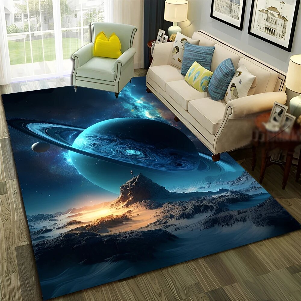 Коврик Galaxy Planet Star 3D Universe LOUSIDREAM 230x160cm, 7