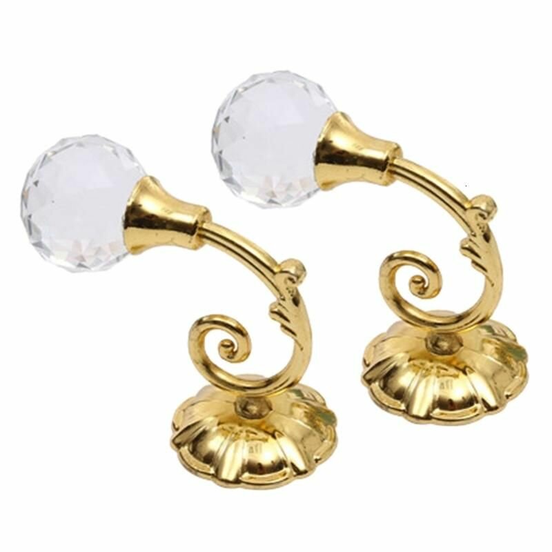 Хрустальные держатели для штор, Золото