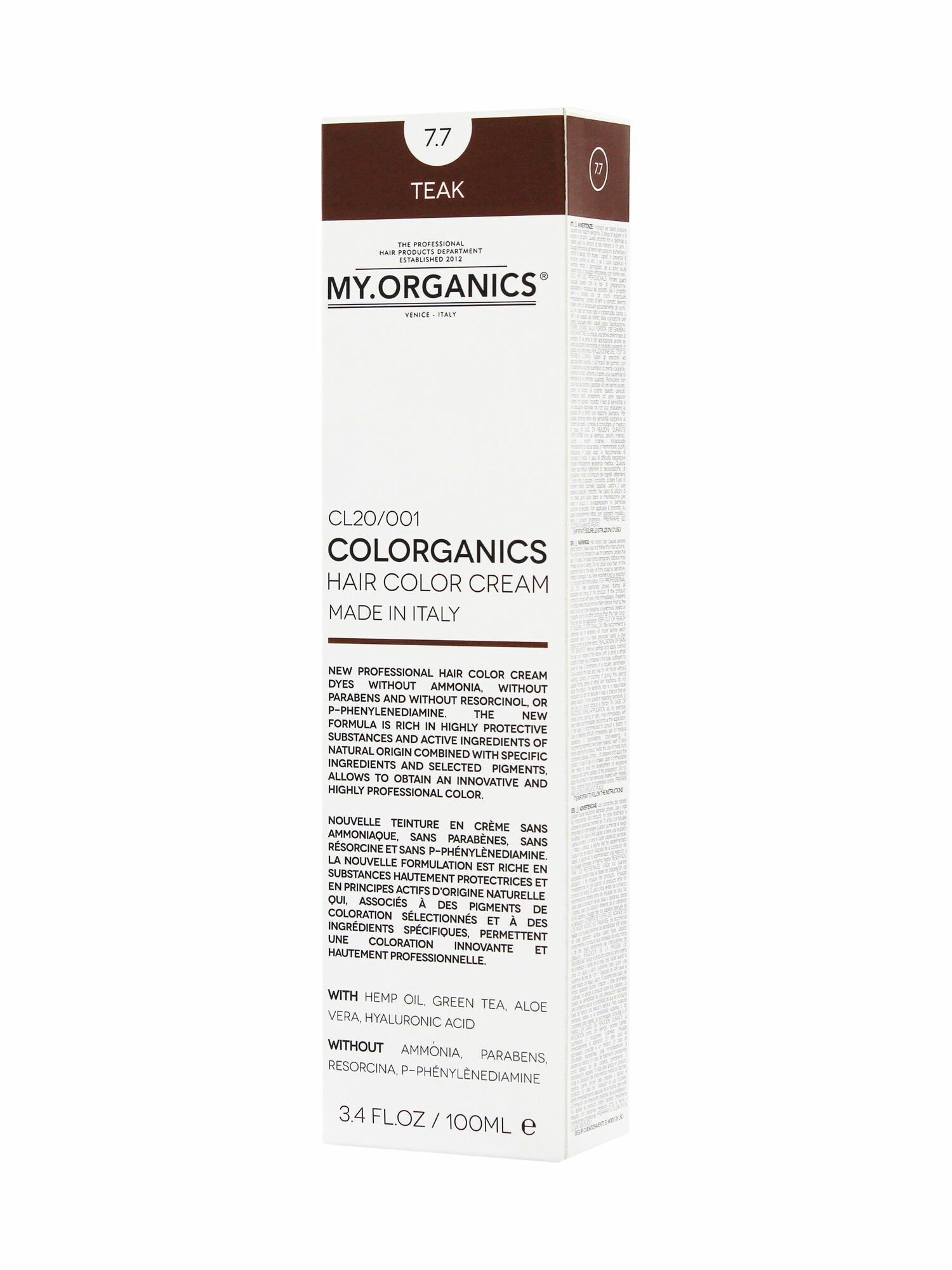 My.Organics Крем-краска Colorganics, 7.7 Тик, 100 мл