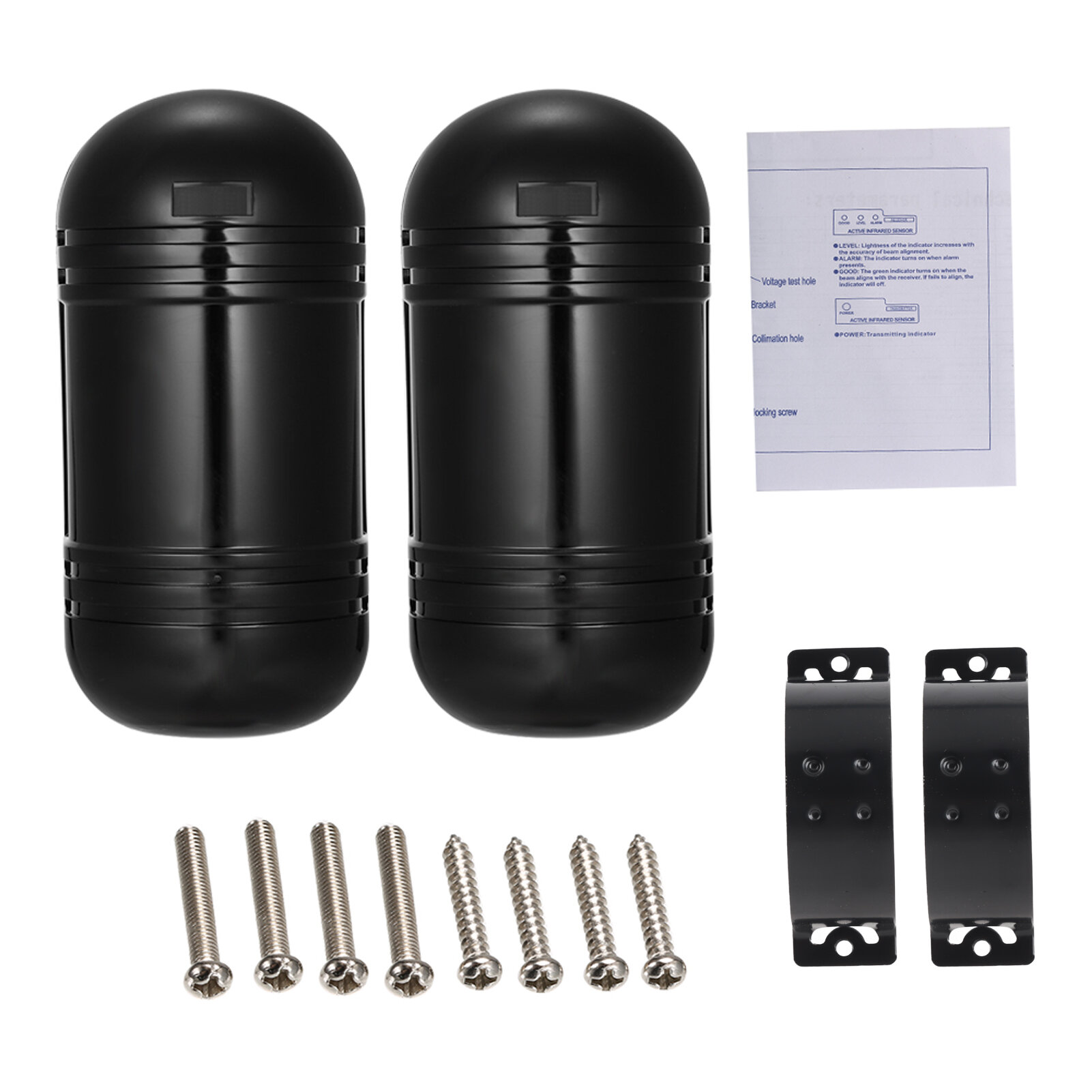 Проводной двухлучевой фотоэлектрический инфракрасный датчик барьера детектор 100M сигнализация тампер выход для парк двор ворота двери окна система охранной сигнализации