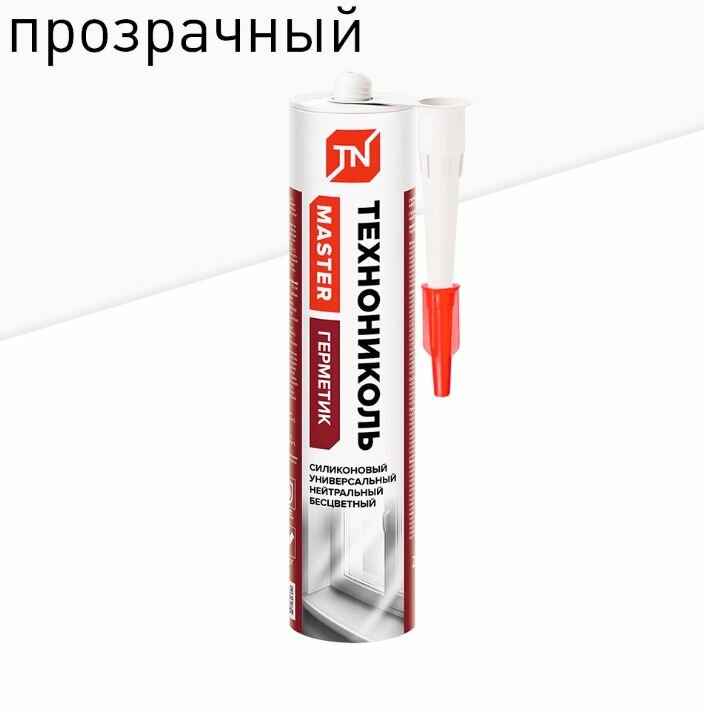 Герметик силиконовый нейтральный 280 мл прозрачный Технониколь