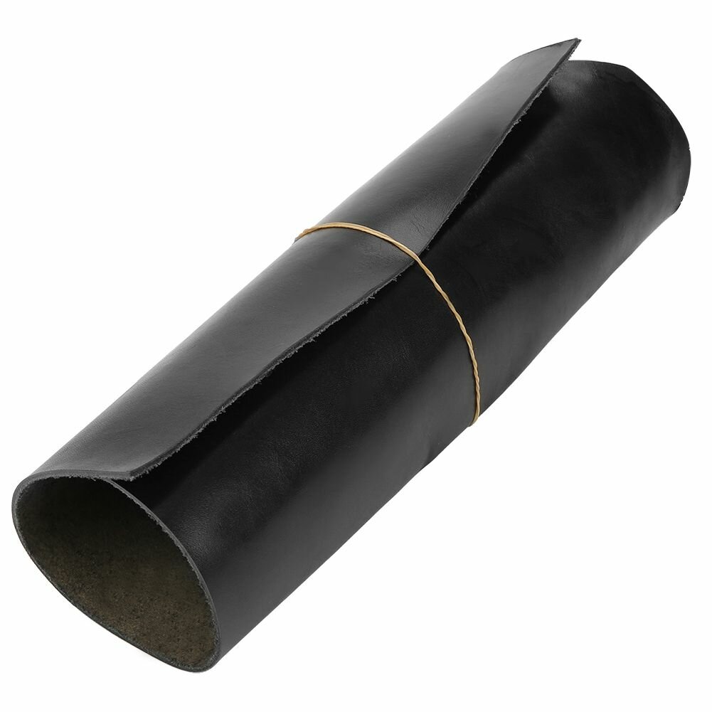 Кусок натуральной кожи растительного дубления 1SF, черный, для кожевенного ремесла, 30x30x0,2 см, для проектов сделай сам и рукоделия