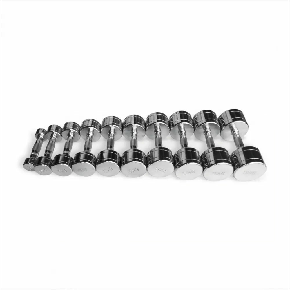 Комплект хромированных гантелей 10 пар (1-10 кг) Ultra Gym UG1025