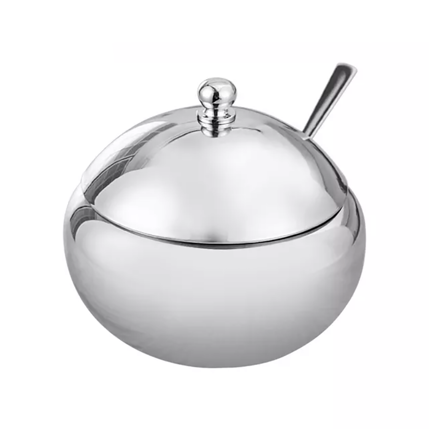 Кружки для специй из нержавеющей стали 304, размеры M/L, цвет серебристый, емкости 500 мл/750 мл, с ложкой и крышкой, контейнеры для соли, сахара, приправ для кухни, кейтеринговых мероприятий и вечеринок