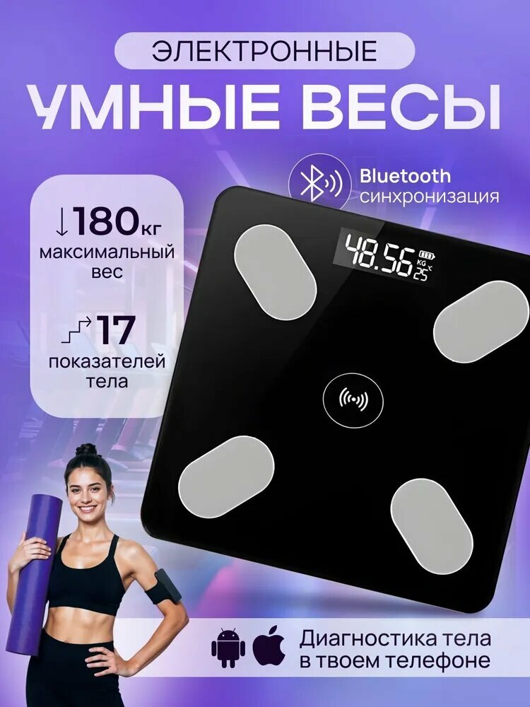Весы напольные, электронные, умные