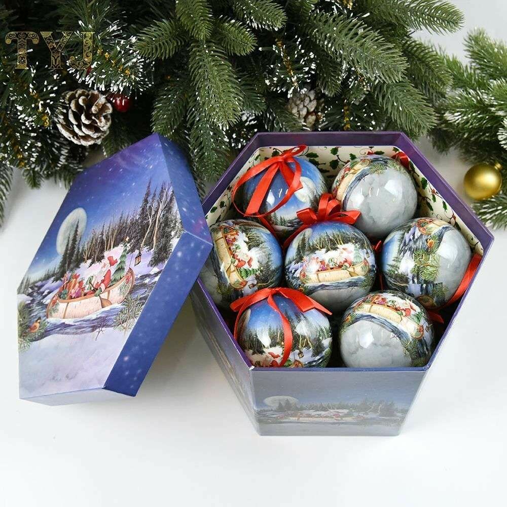 Елочный шар, диаметр 20 см, 14 шт