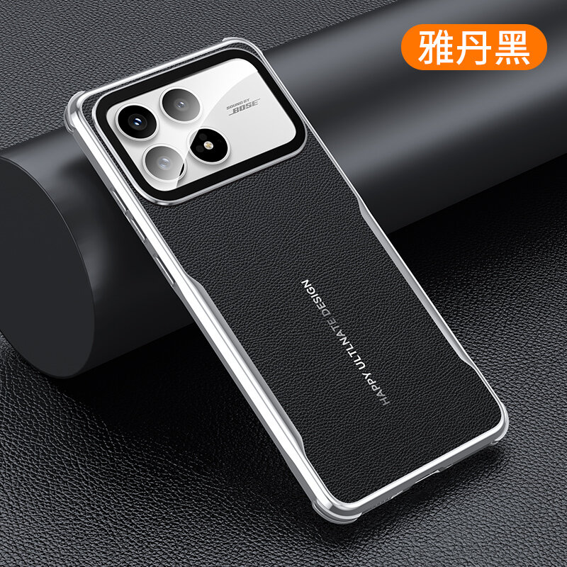 Чехол Для Poco F8 Pro/Сяоми Поко F8 Про, soft touch, чехол-кардиомонитор, искусственная кожа, поликарбонат (PC), защита камеры, ударопрочный, усиленные углы, Xiaomi, Poco F8 Pro, black,