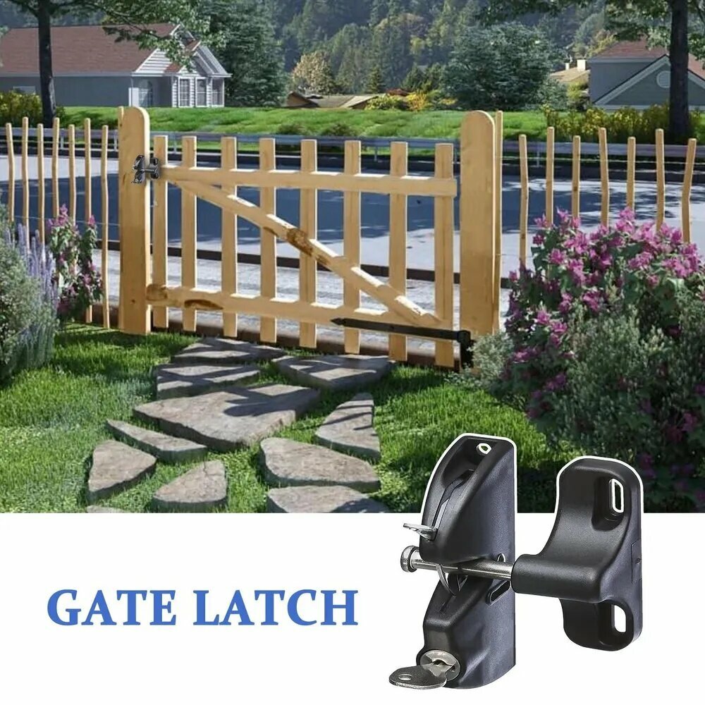 Автоматические блокировки заборов для открытых ворот , Замок