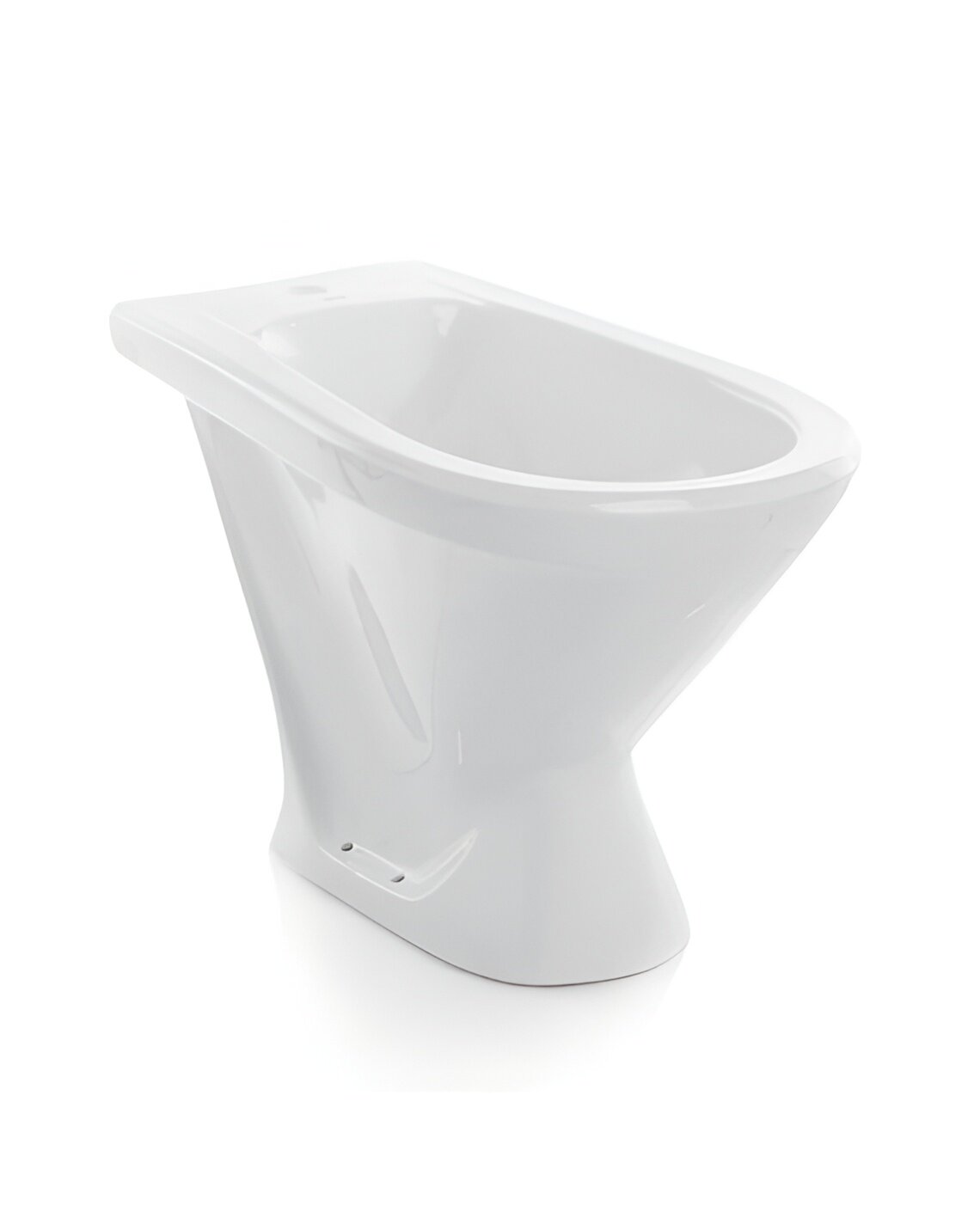 Биде (Sanita) Самарское , напольный, овальная чаша, белый, санфарфор