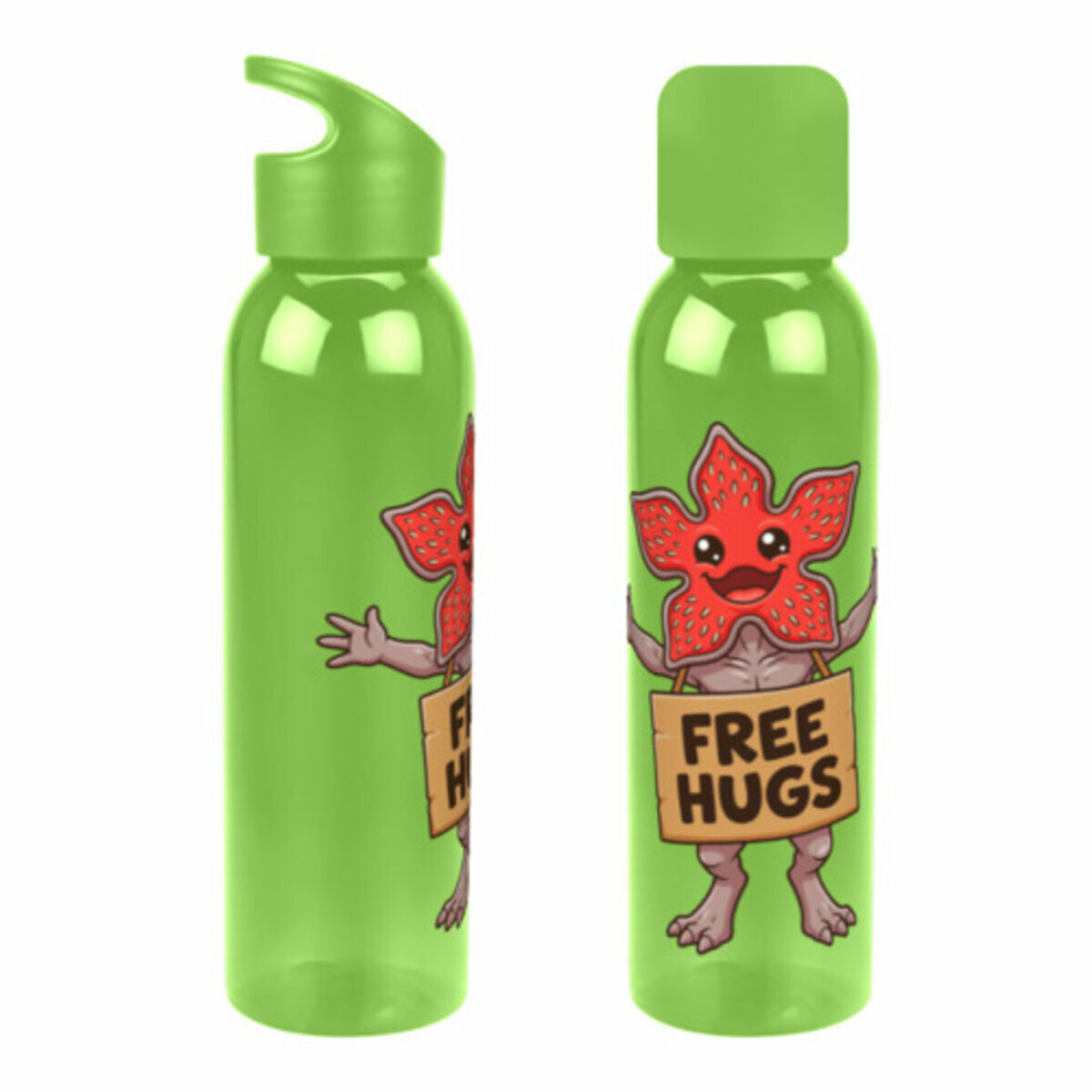 Бутылка для воды «осд демогоргон очень странные дела hellfire club» (зеленый)
