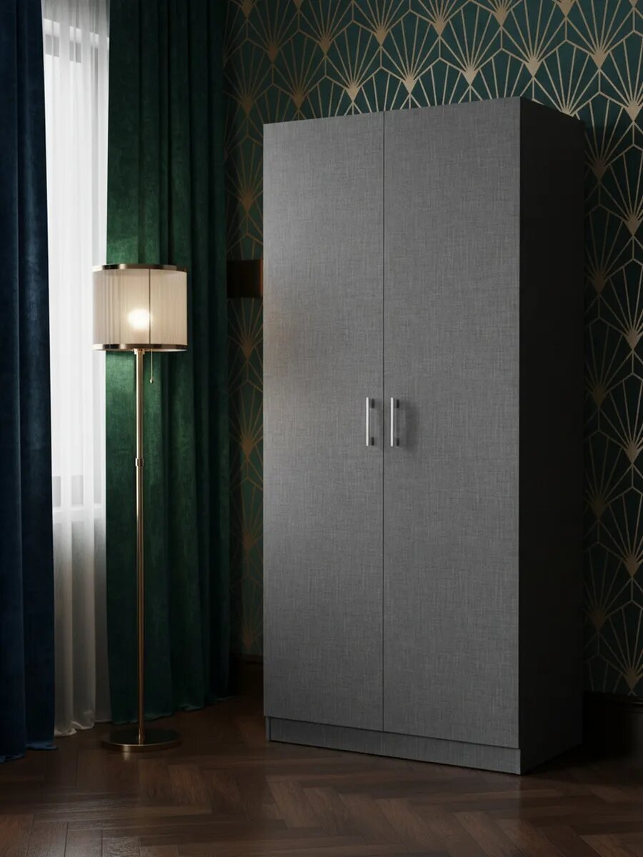 Шкаф FRESTER распашной с полками для одежды в спальню деревянный, от производителя