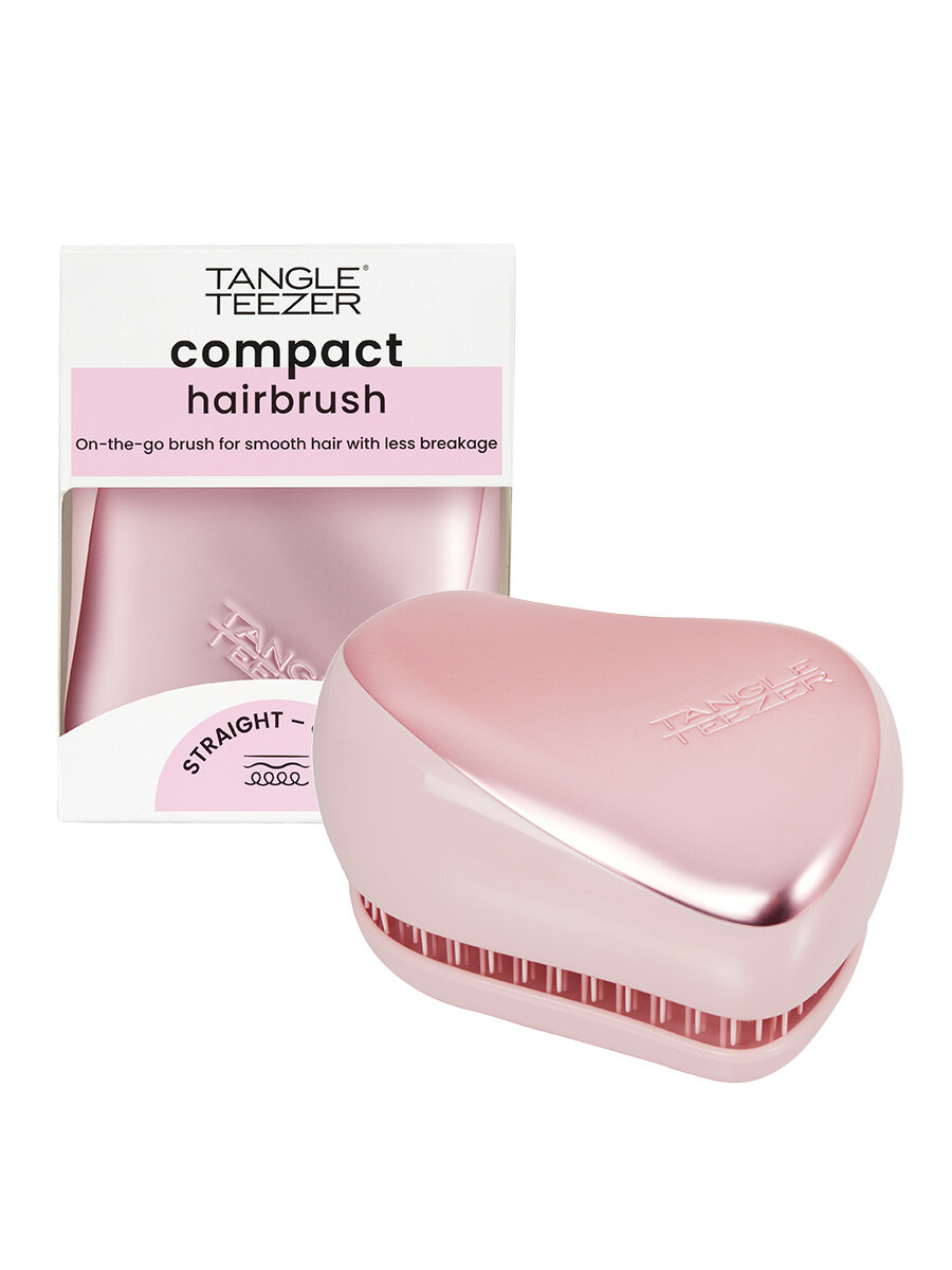 Расческа Tangle Teezer Compact Styler Pink Matte Chrome Розовый матовый хром 2274