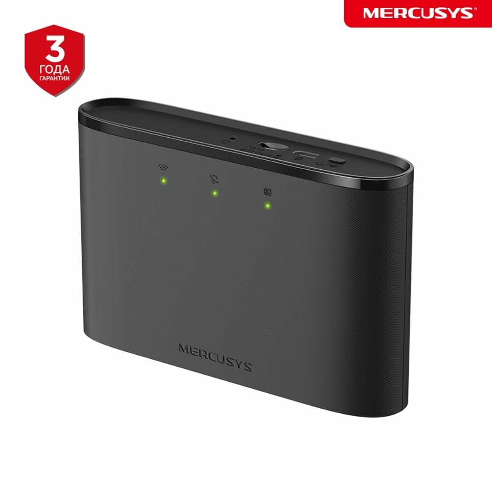 Wi-Fi Роутер 4G/LTE Mercusys MT110 портативный, 2.4ГГЦ N150, 2200 мА/ч, до 10 устройств