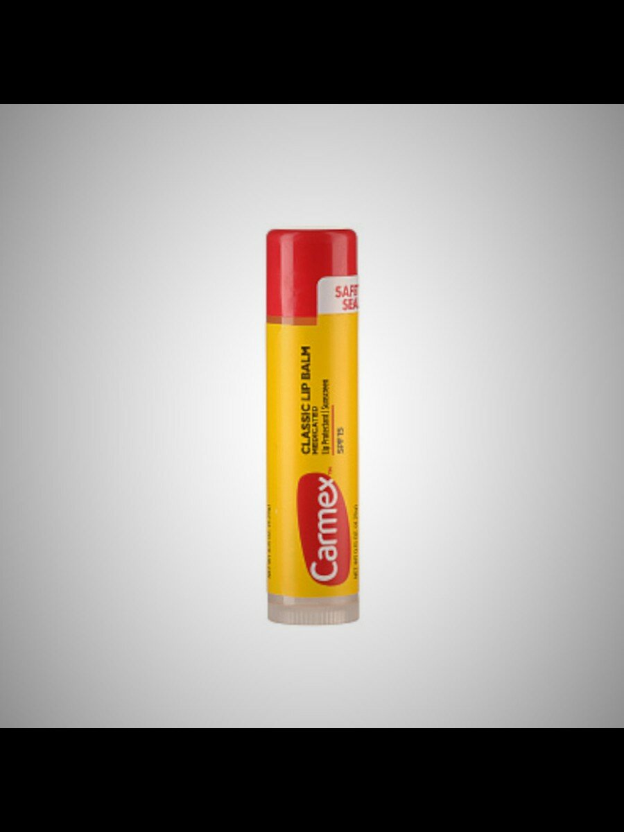 CARMEX Classic Lip Balm, Бальзам для губ классический, стик в блистере с защитой SPF15