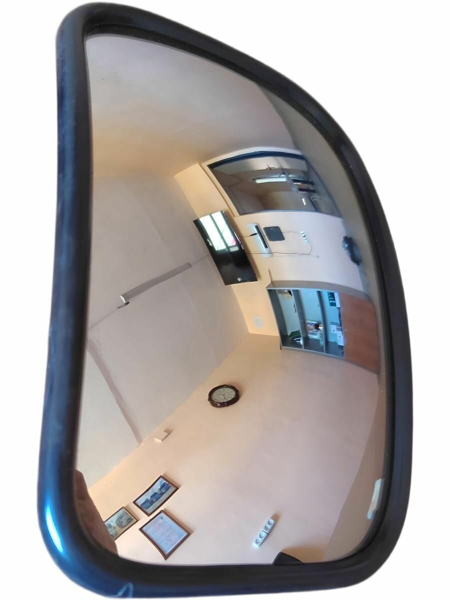 Зеркало боковое КАМАЗ, ПАЗ, ГАЗ парковочное сферическое бокового обзора (бордюрное) 252х156