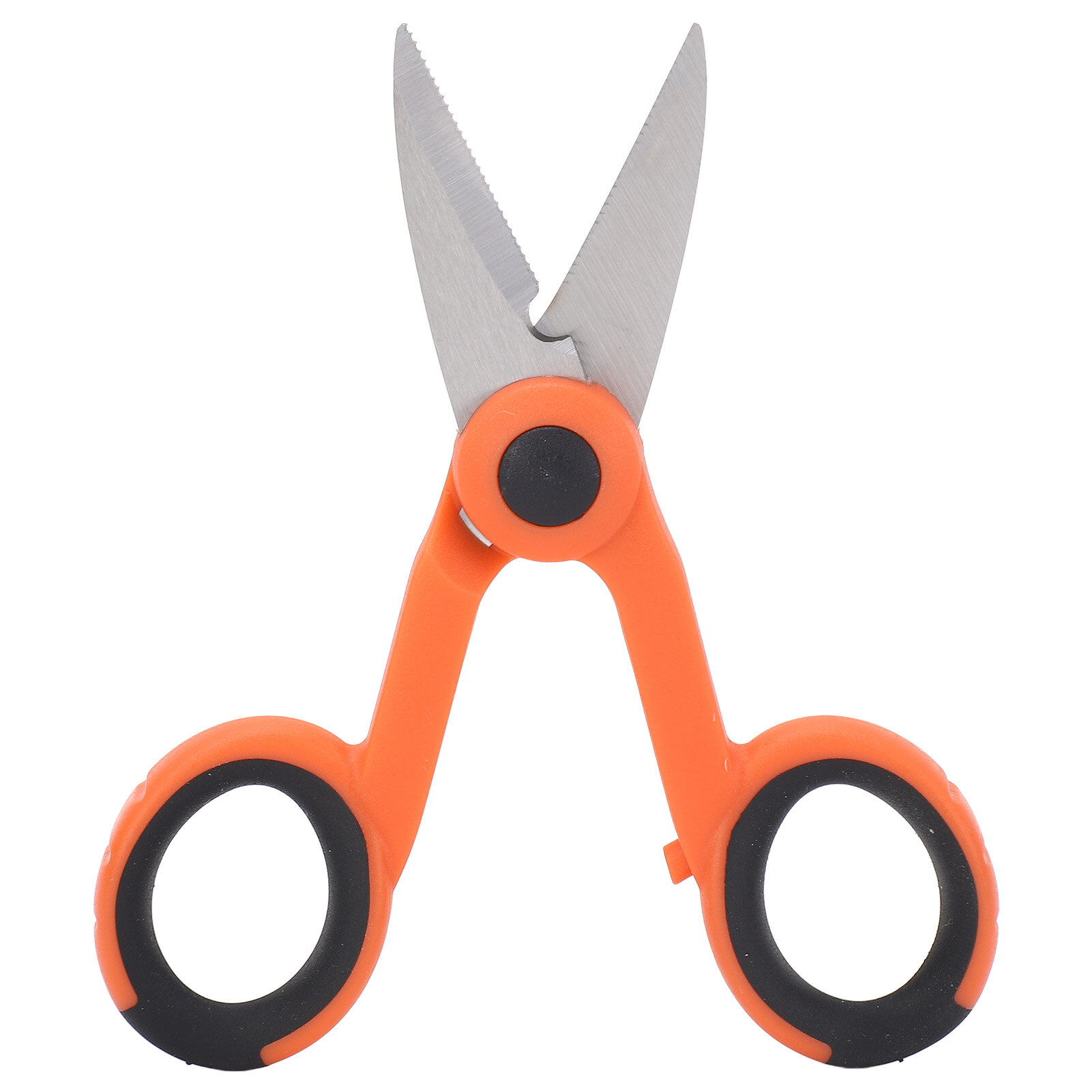 Электромонтажные ножницы из прочной нержавеющей стали с эргономичной ручкой, для резки оптоволоконного кабеля.